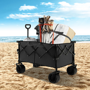 Costway Folding Collapsible Wagon Utility Outdoor Camping Beach Cart
