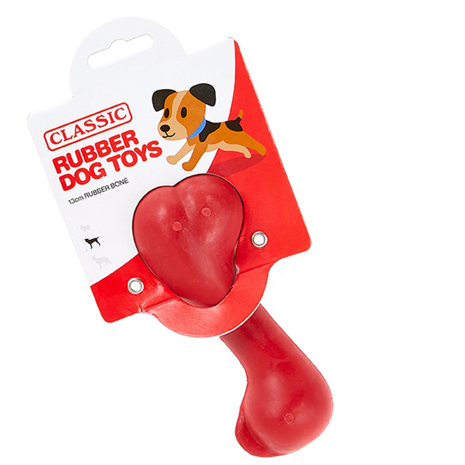 Solid Rubber Bone Dog Toy