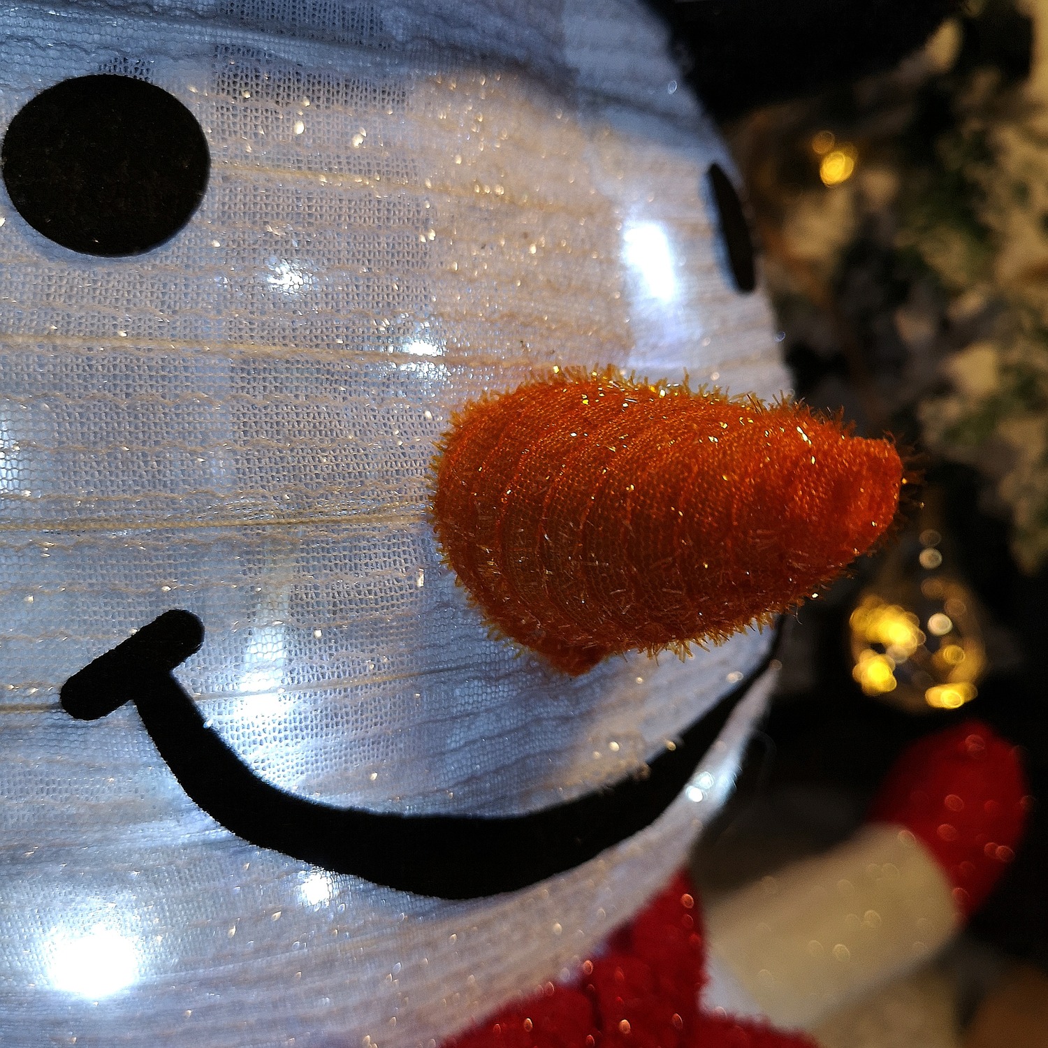 Light up Collapsible Christmas Snowman Figure with LEDs