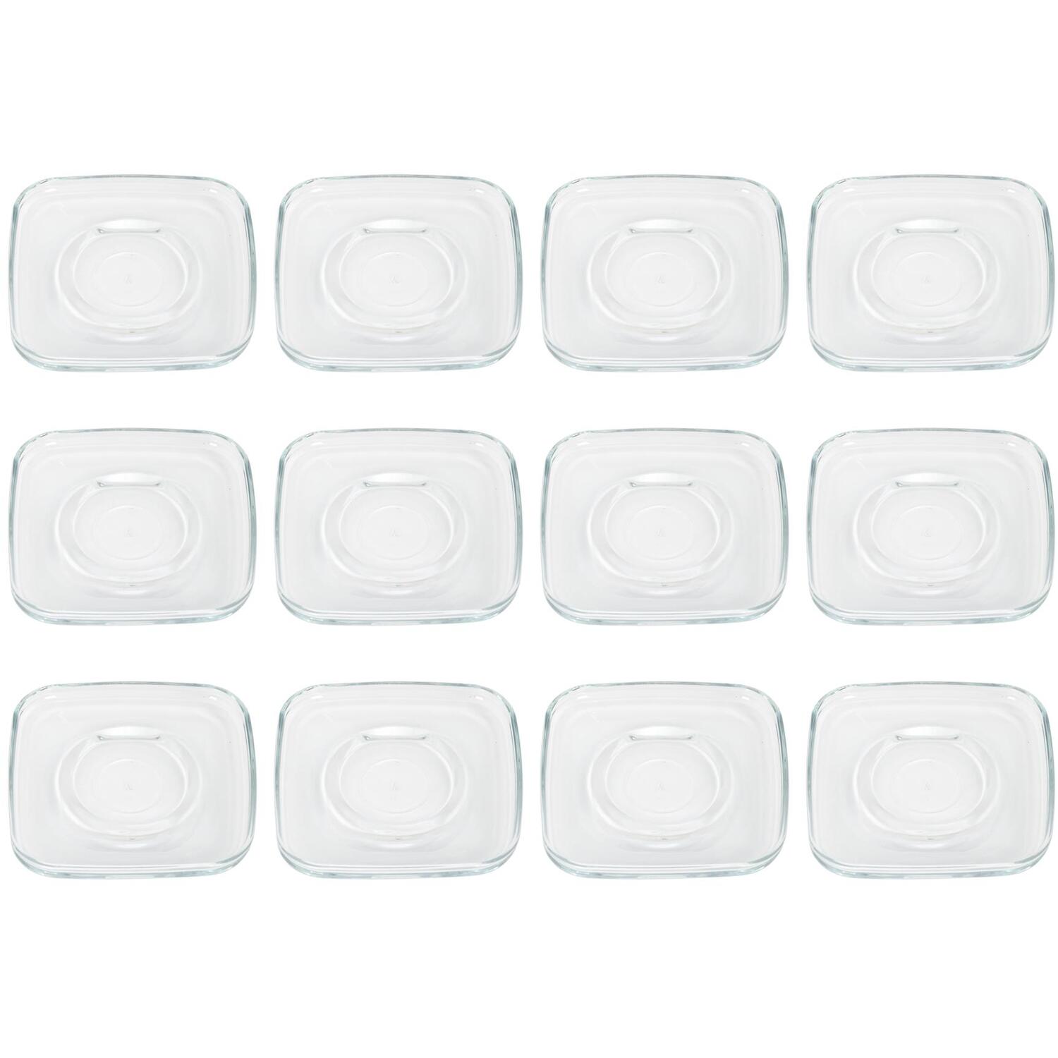 Cozy Glass Espresso Saucers - 12.5cm - Pack of 12