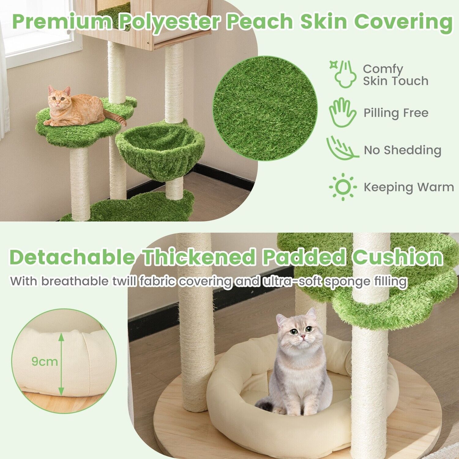 Multi-Level Modern Cat Tower