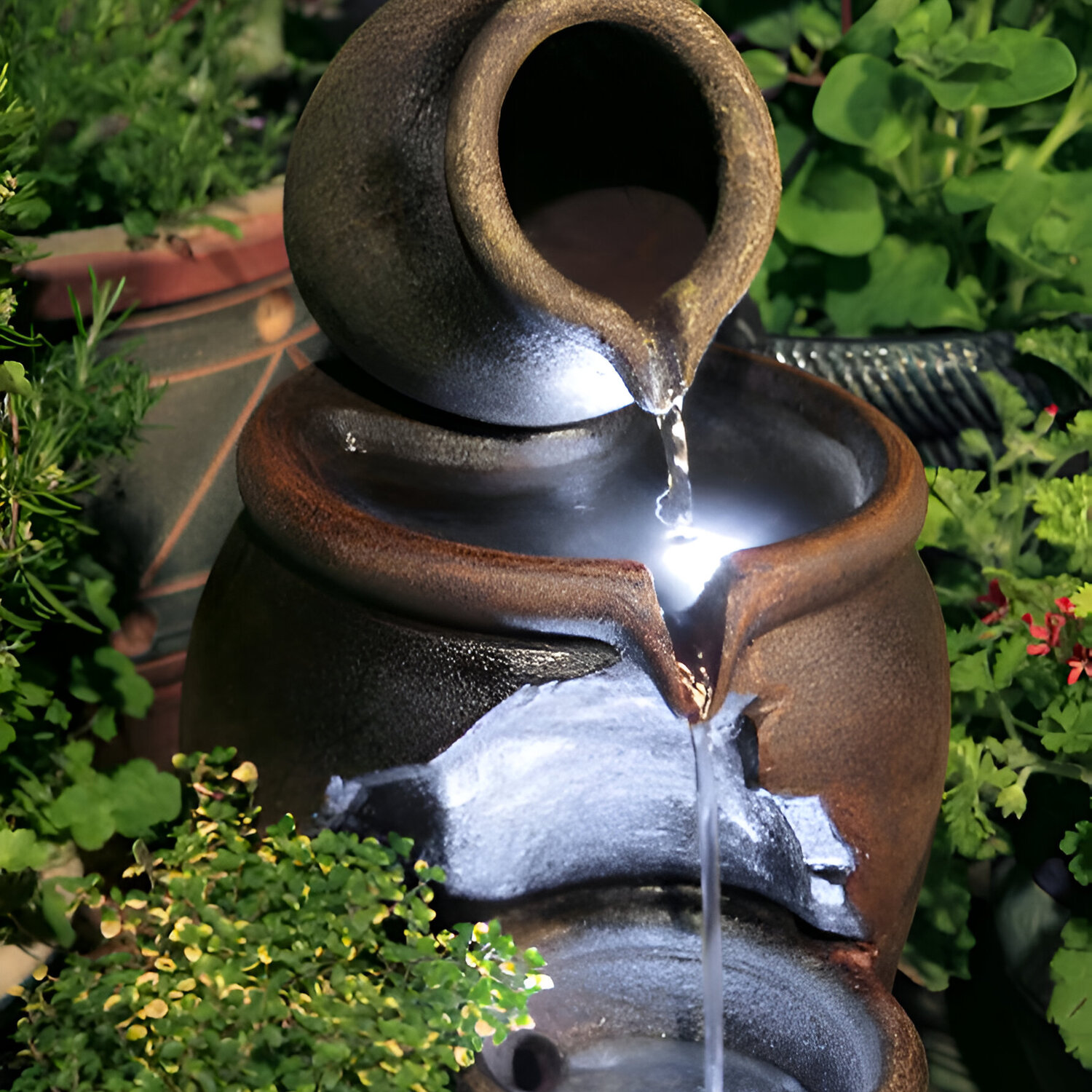 Primrose Classical Pottery Jar Water Feature Fountain Waterfall Cascade ...
