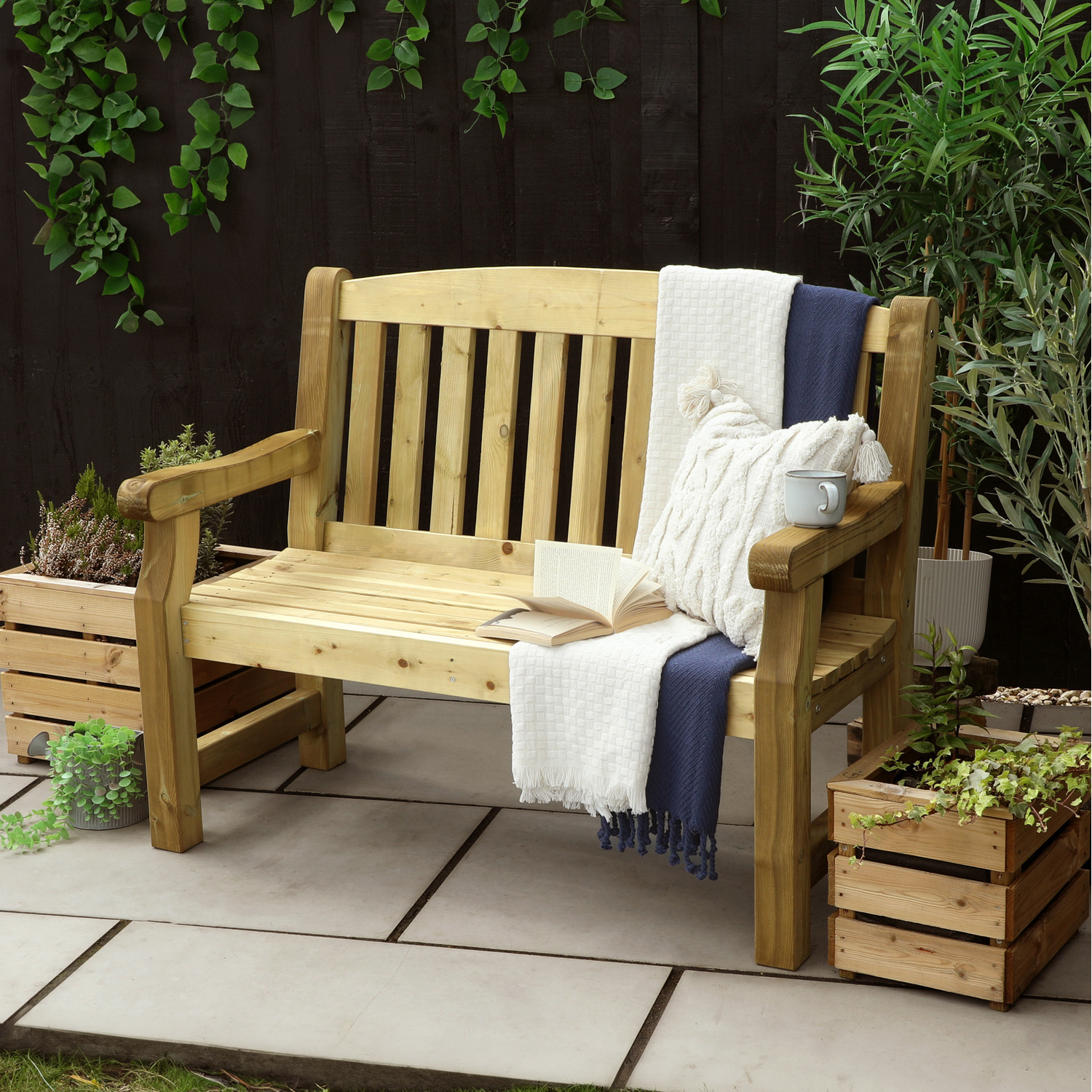 Carlton 2 Seater 4ft Bench Pressure Treated