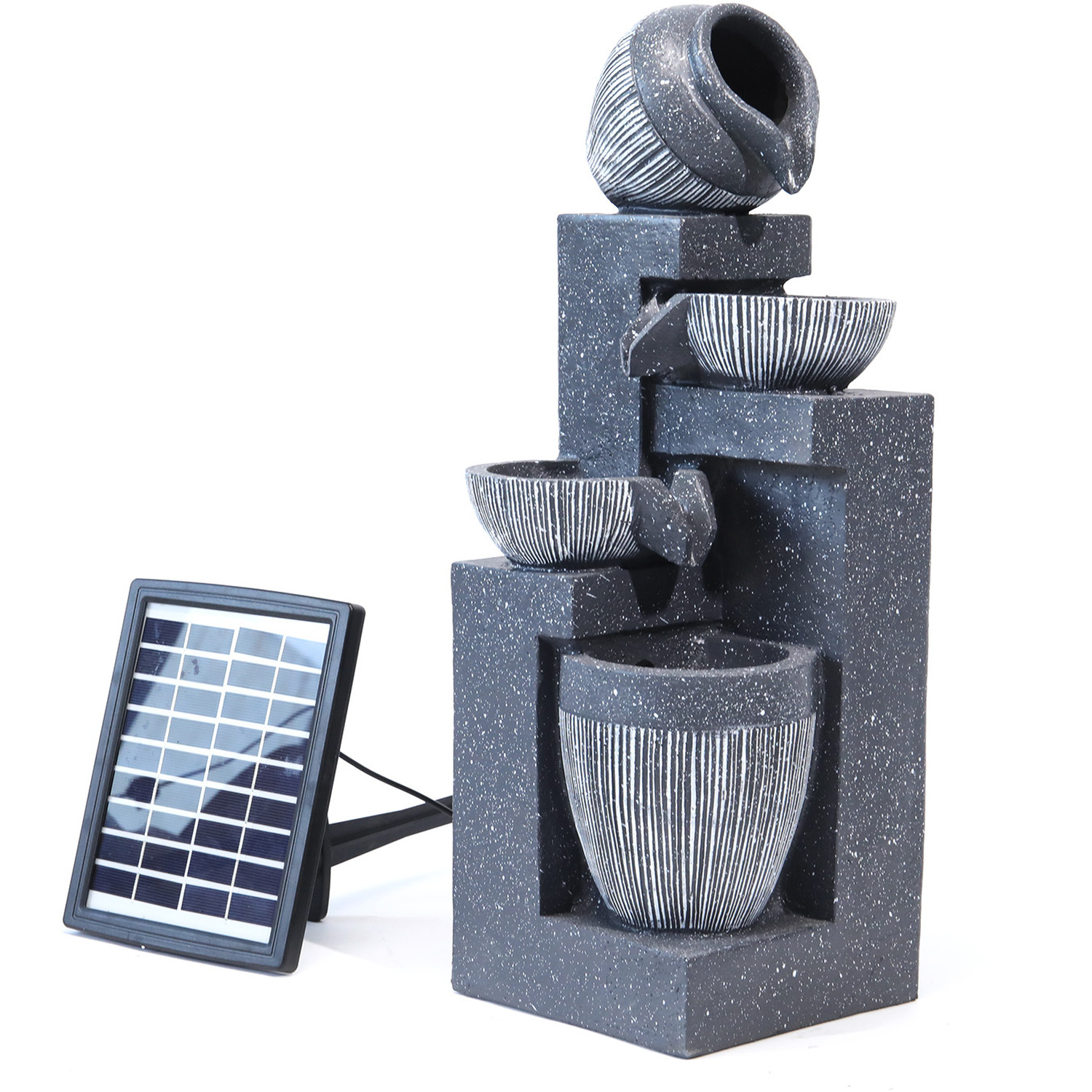 4-Tier Cascade Bowls Pots Water Fountain