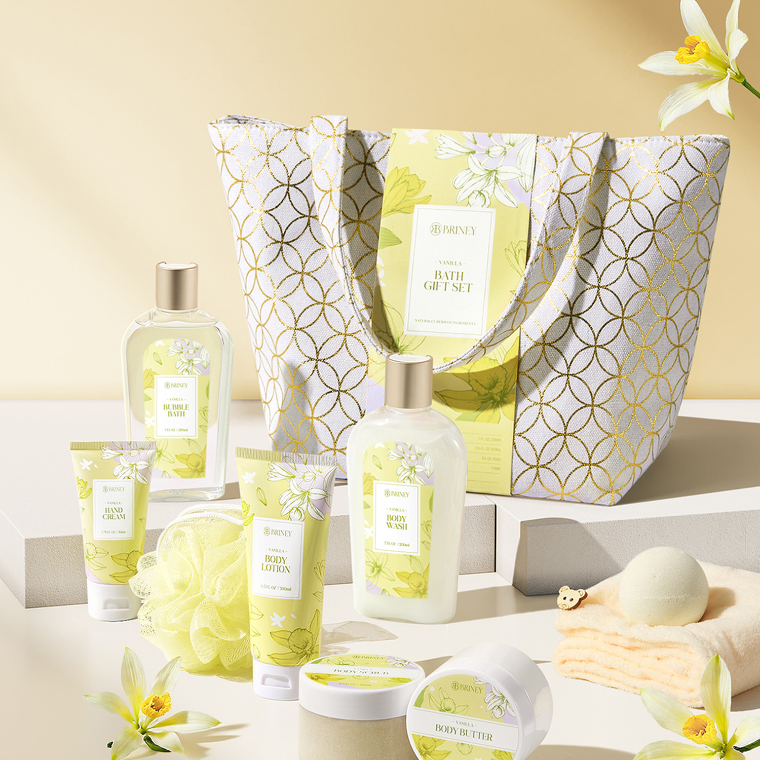 Gift Set Vanilla Scented Spa Bath Collection