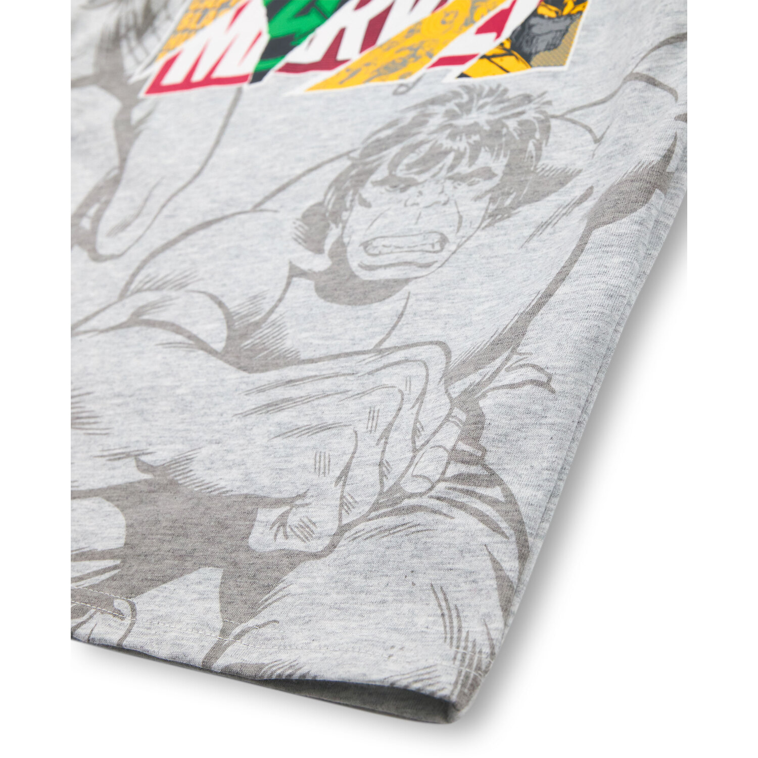 Marvel Front Logo Print Kids Short Sleeved T-Shirt
