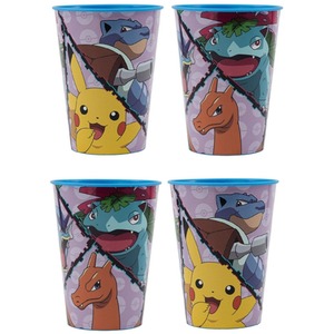 Pokemon Set of 4 Plastic Cups
