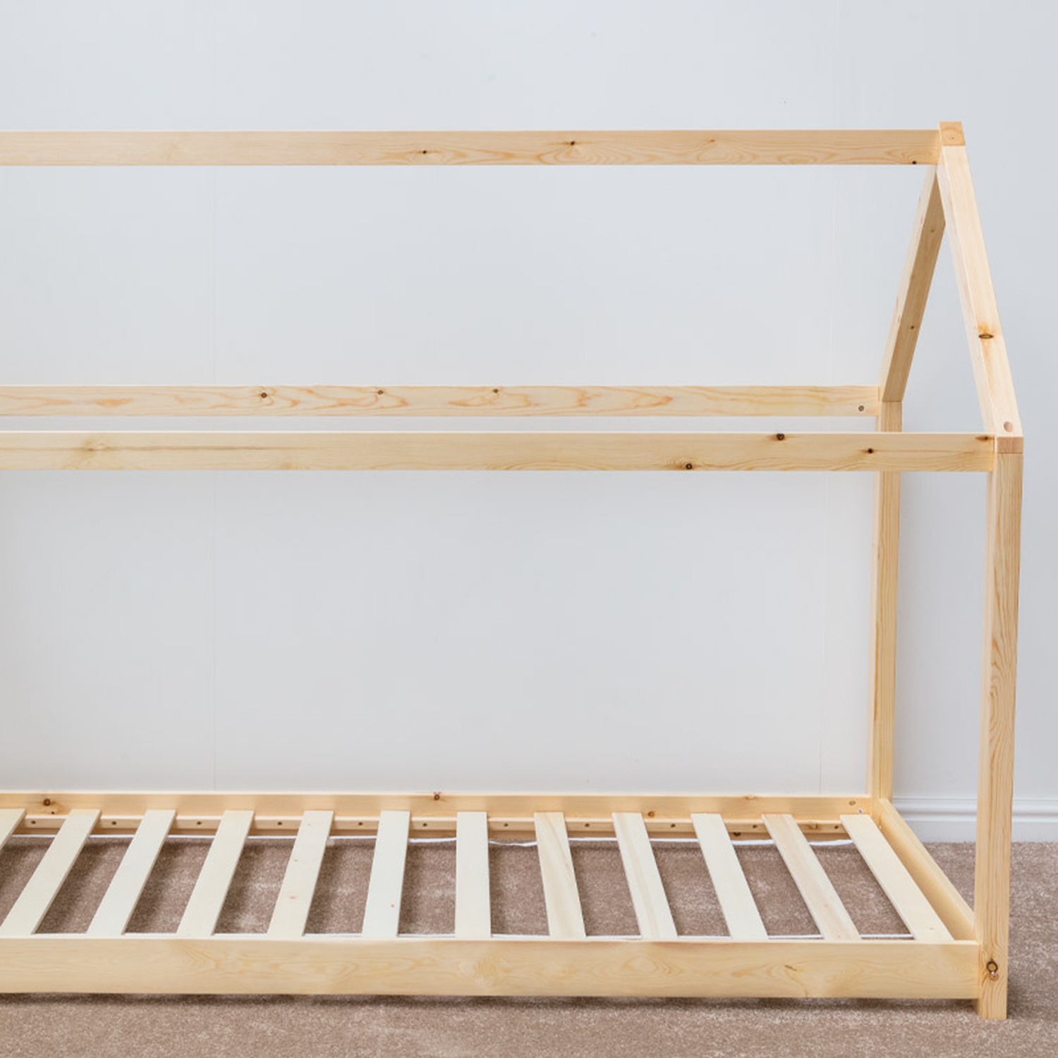 Treehouse House Style Wooden Pine Kids Bed Frame