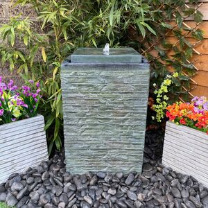 Mosaic Cube Traditional Water Feature