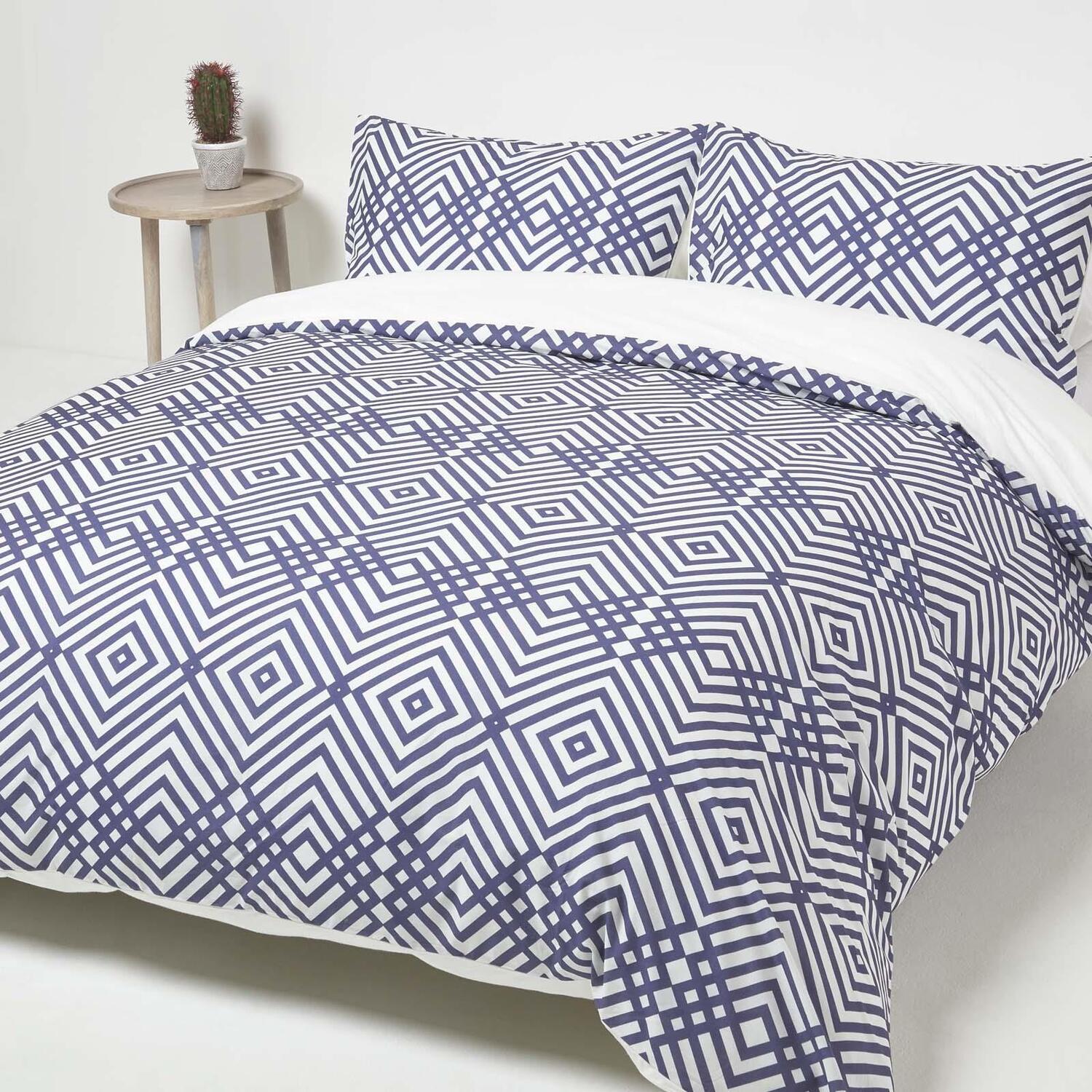 Geometric Printed Duvet Cover Set with Pillowcase