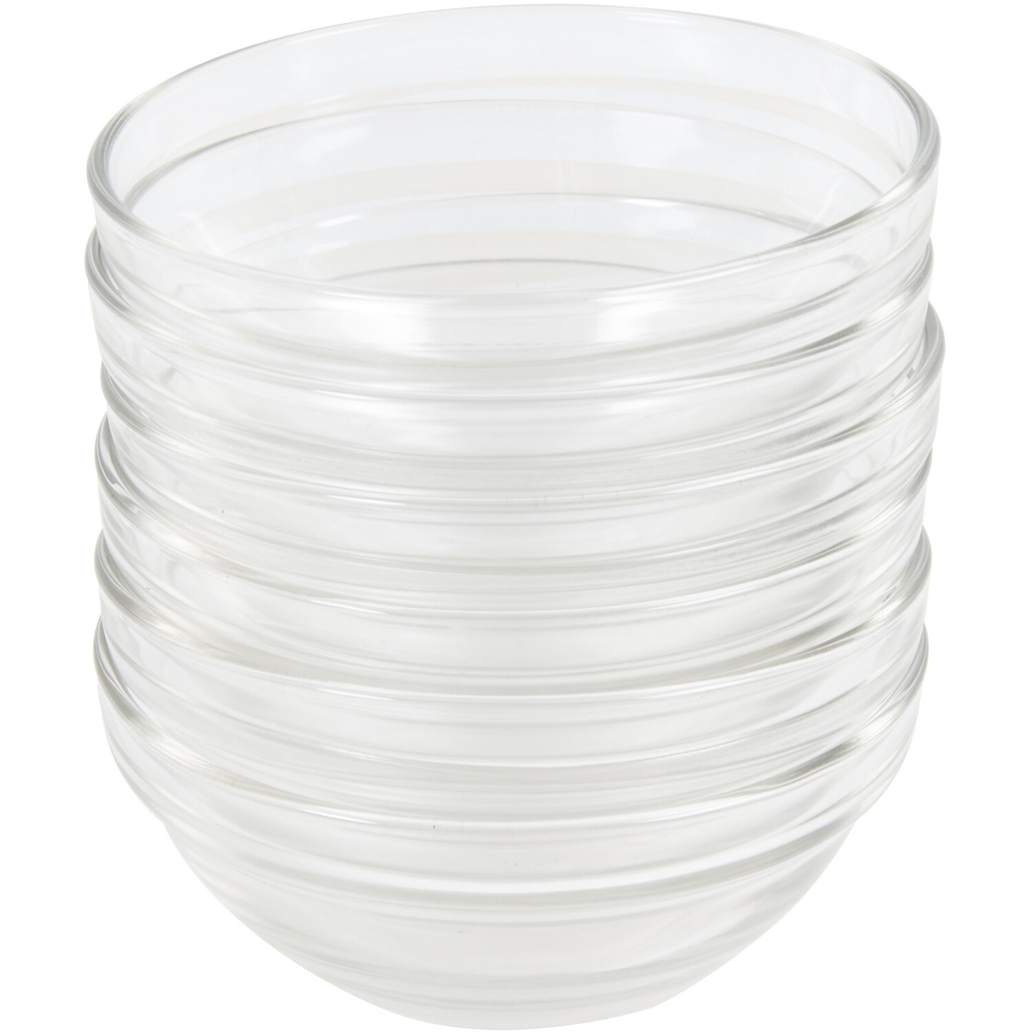 Set of 6 Glass Stacking Bowls