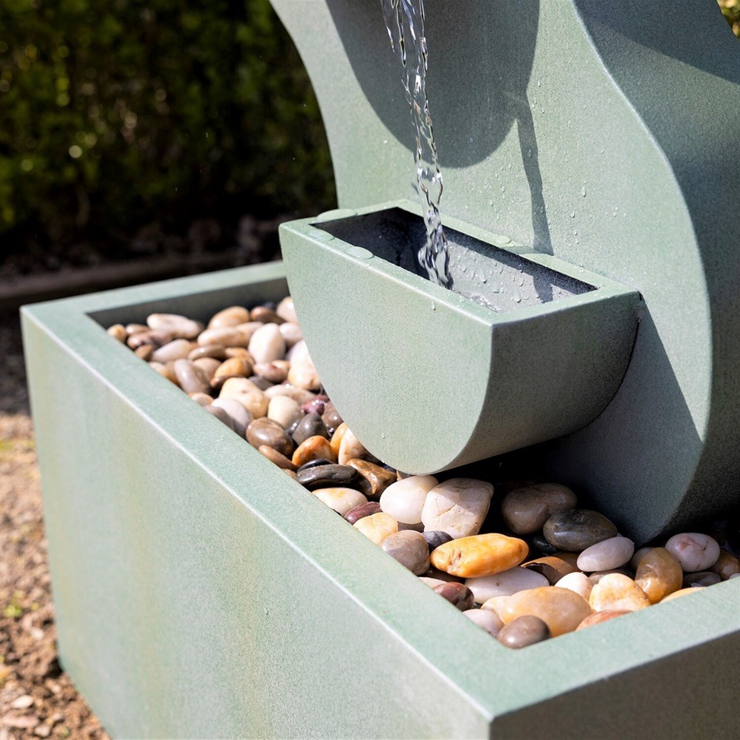 Primrose Monsanto 5 Tiered Cascading Zinc Water Feature Grey 122cm