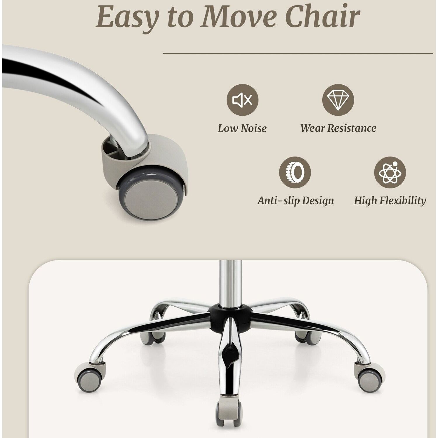 Height Adjustable Office Desk Chair