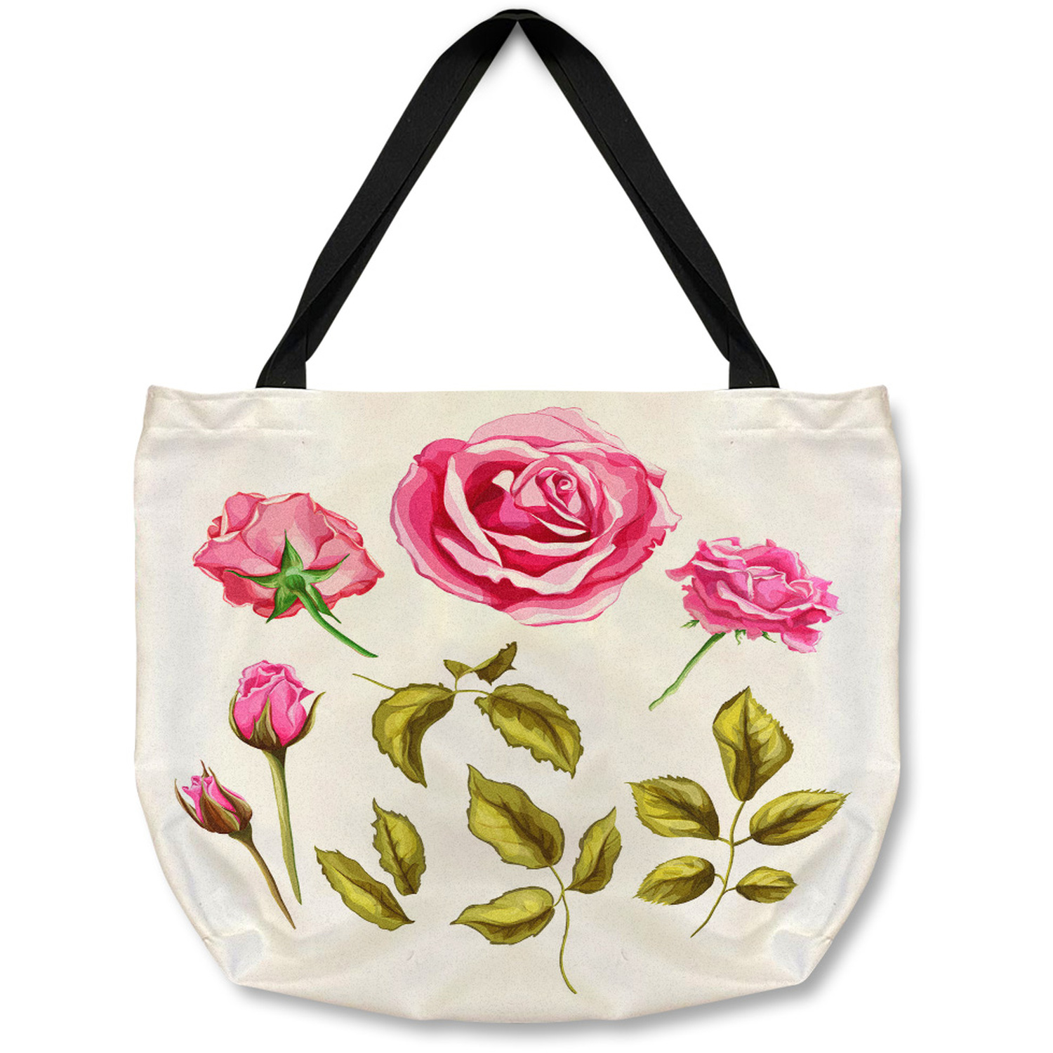 Roses Leaves Tote bag