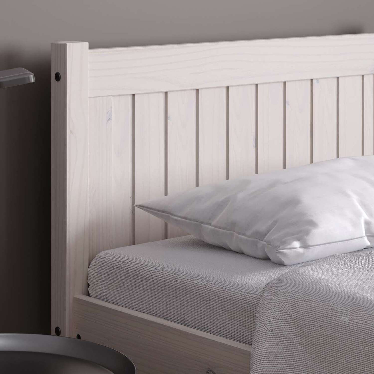 White Wood Bed Frame and Mattress Bundle Rio Air Sleepsoul