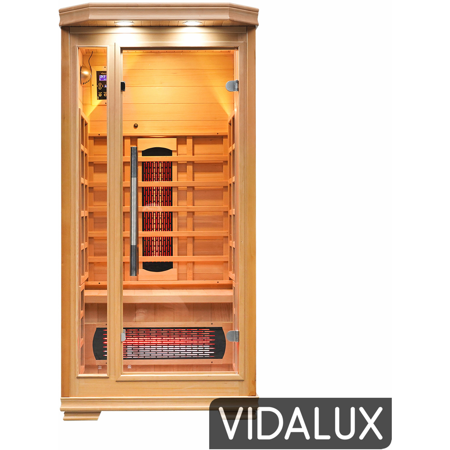 Vidalux 1 Person Full Spectrum Infrared Sauna with Complete Heat