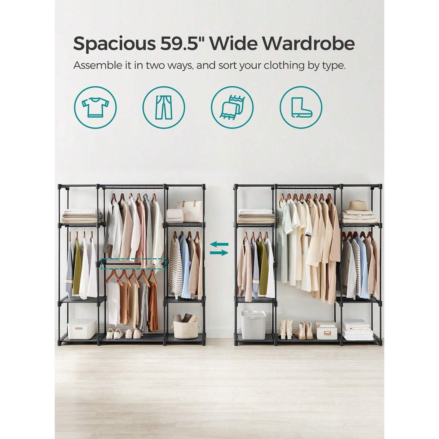 SONGMICS Portable Wardrobe