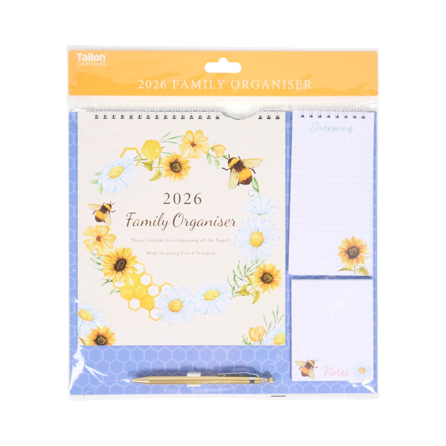 2026 Spiral Bee Calendar and Organiser