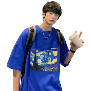Starry Night Inspired Oversized Top