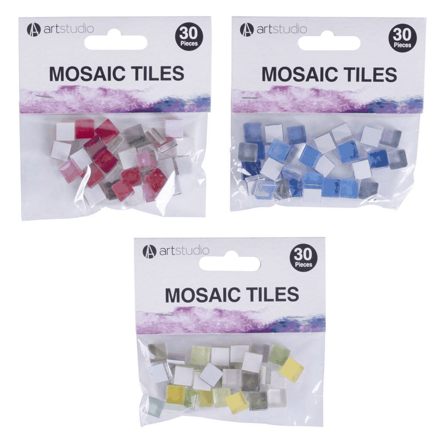 Pack of 30 Mosaic Tiles