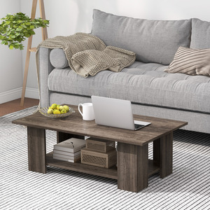 2-tier Modern Coffee Table Center Cocktail Table