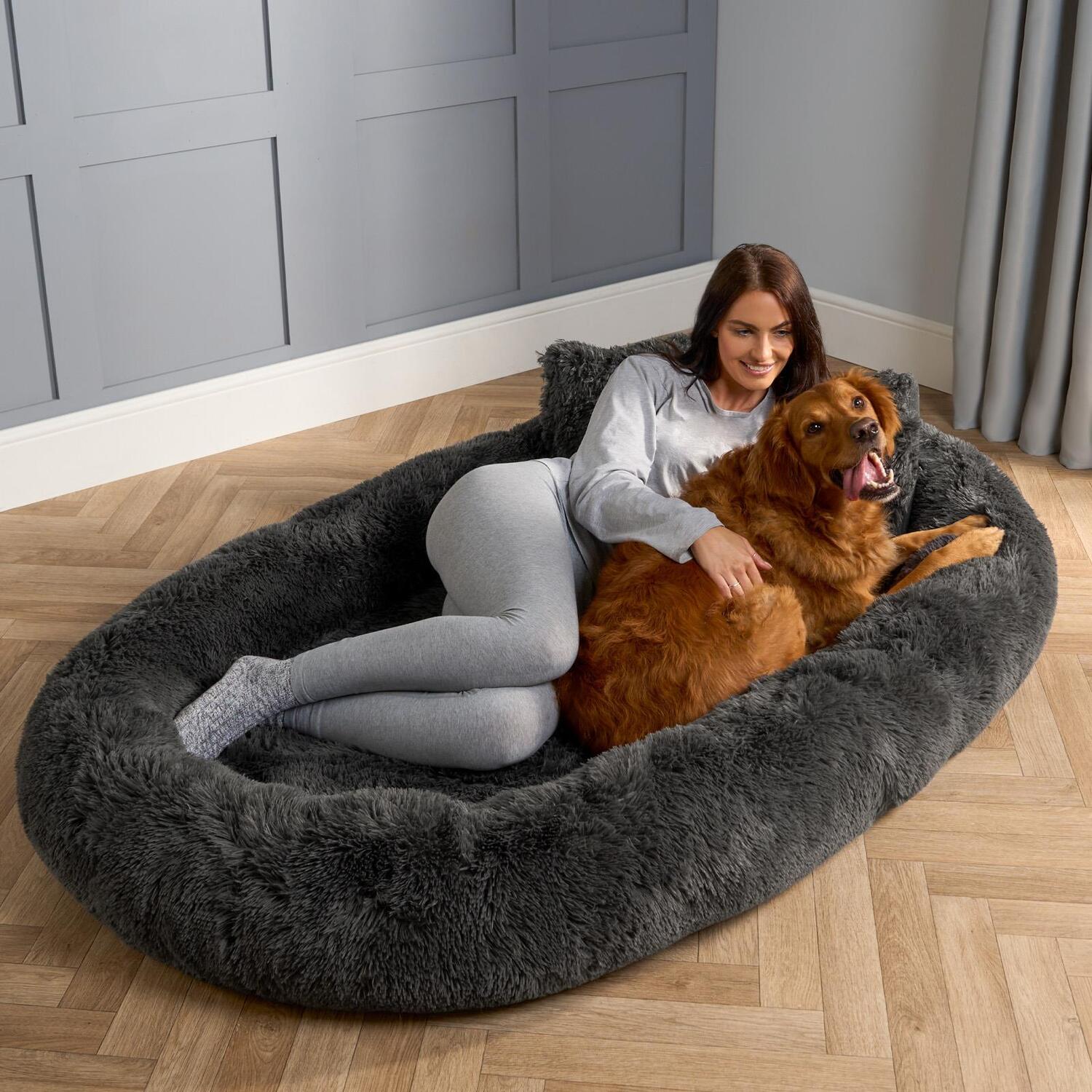 Human Sized Fluffy Dog Bed