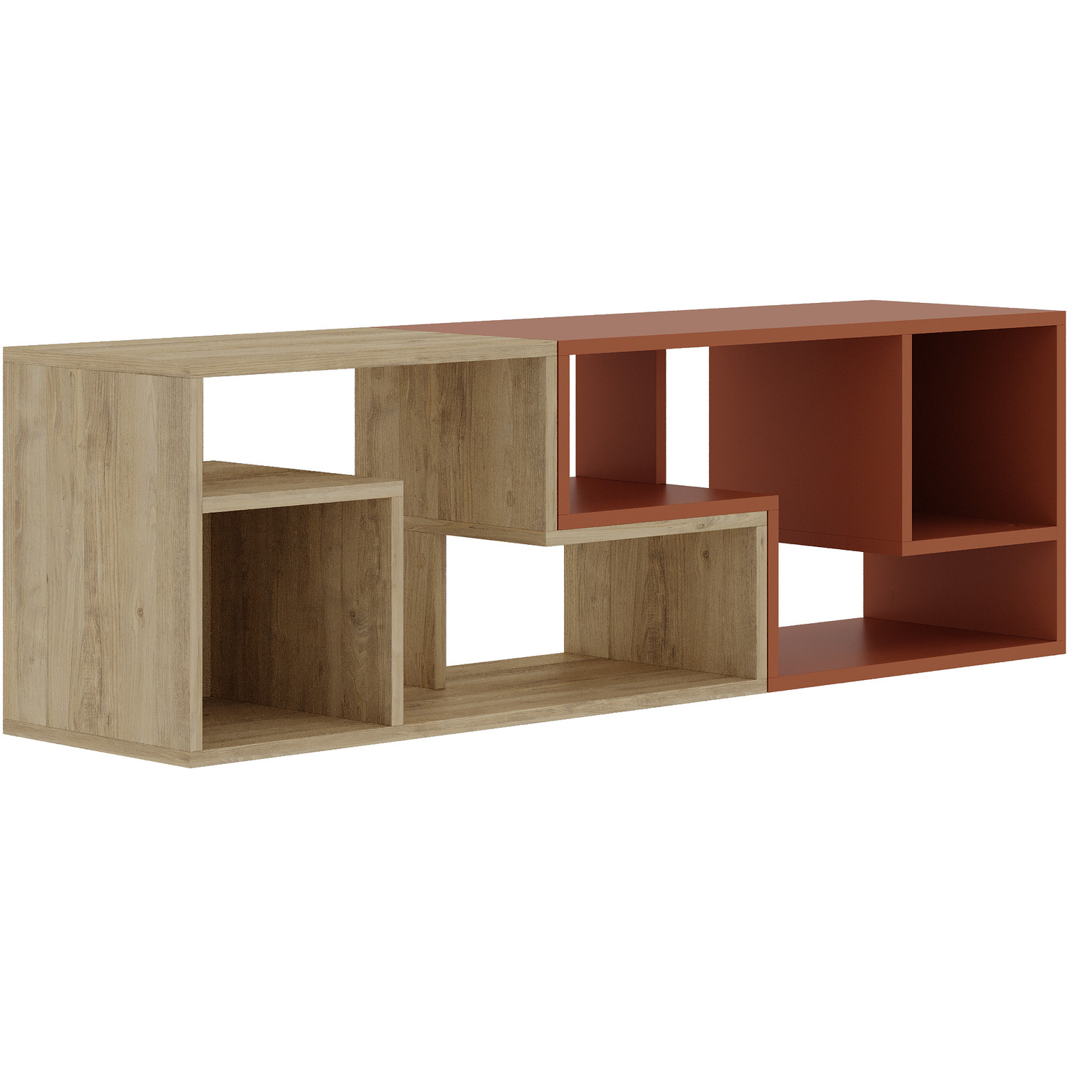 Glis Modern Corner TV Unit with Adjustable Shelves