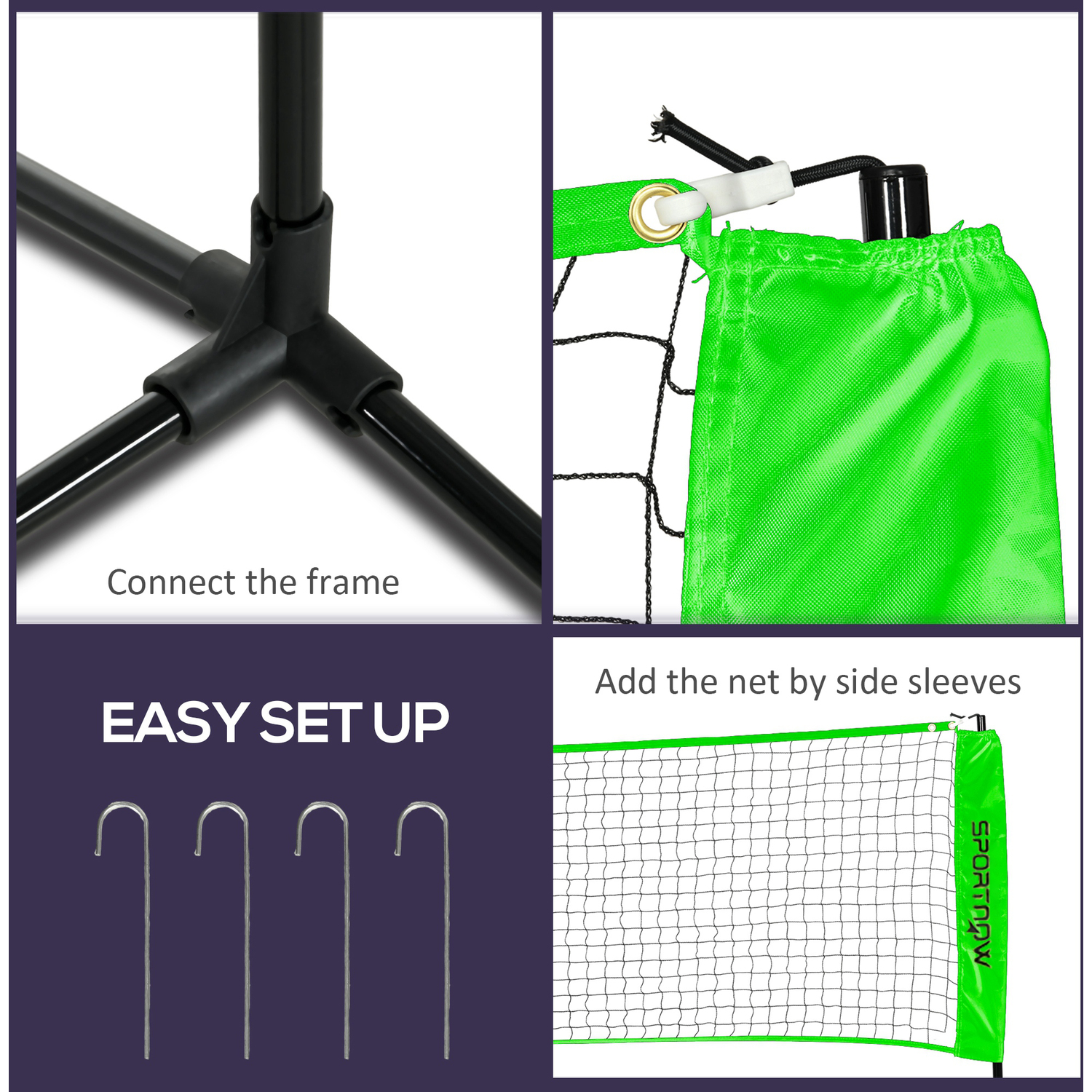 SPORTNOW Badminton Net Set