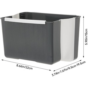Lidless Foldable Hanging Kitchen Waste Bin