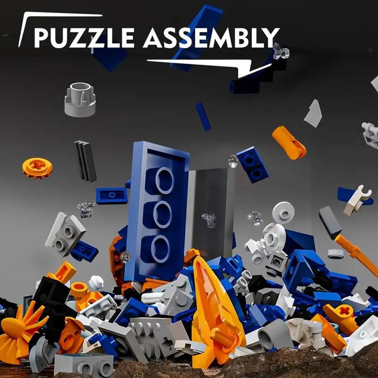 687 Piece Mechanical Shark Building Set