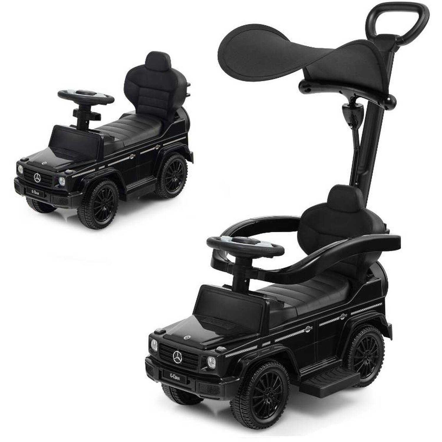 3-in-1 Benz Ride on Push Car