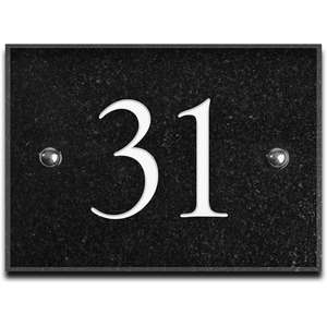 Black Granite House Number 31