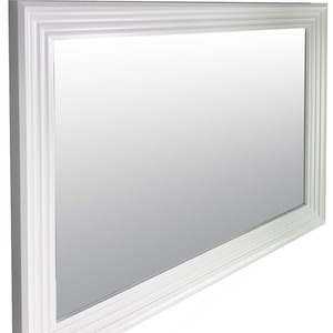 MirrorOutlet Modern Bright White layered Wall Mirror