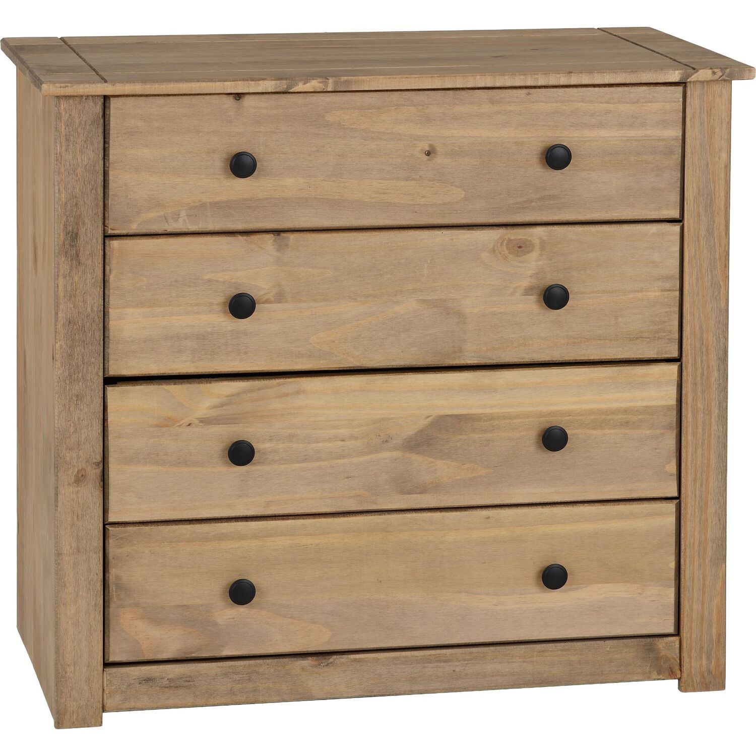 Panama 4 Drawer Chest Natural Wax