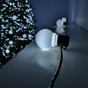 30 Cool White LED 15m Static Connectable Festoon Party Christmas Lights