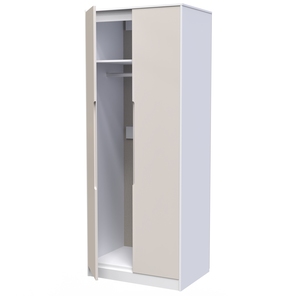 Monaco Ready Assembled Tall Plain Wardrobe