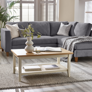 Foster L Corner Living Room Velvet Fabric Sofa Set