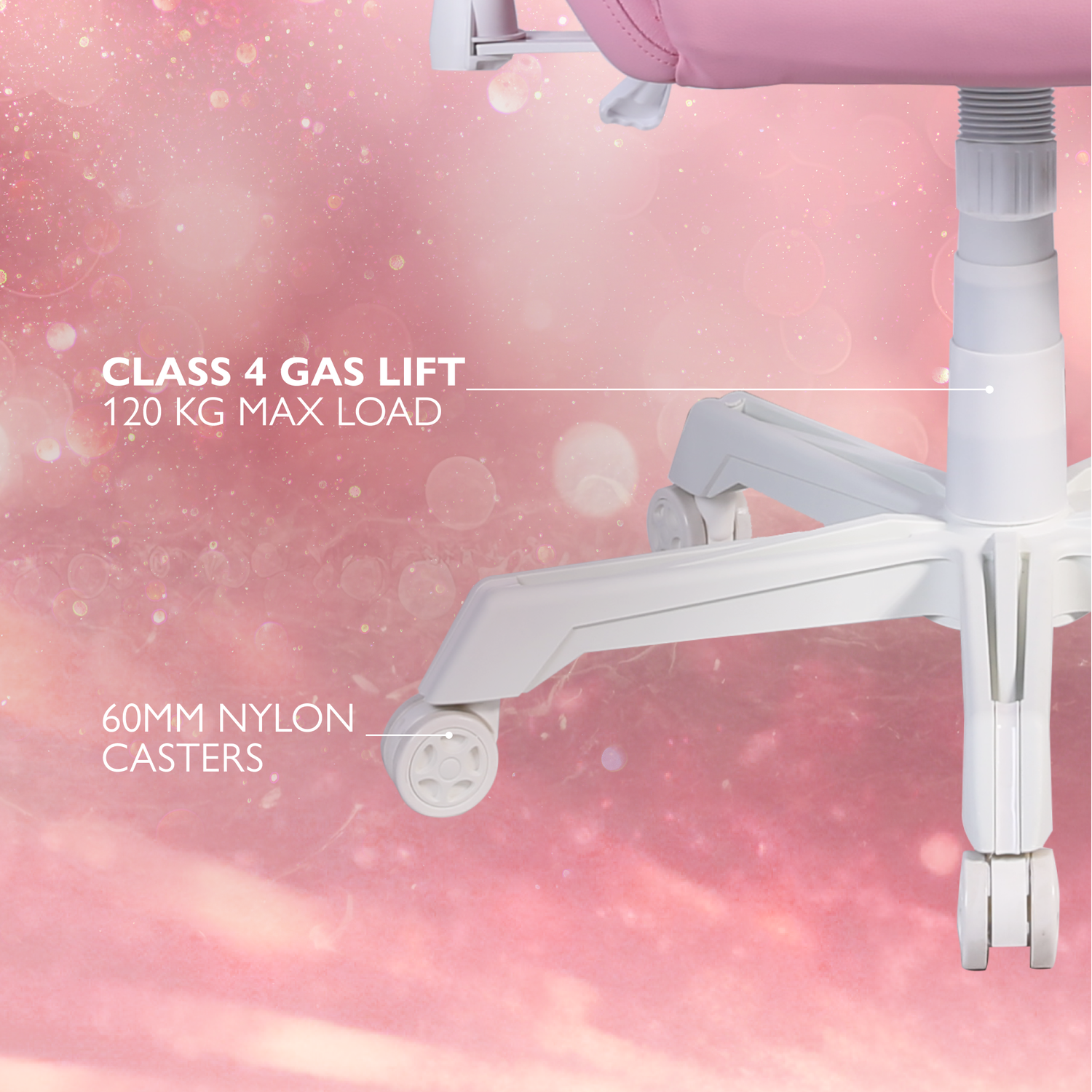 Deltaco Gaming WCH90 Pink Line RGB Gaming Chair