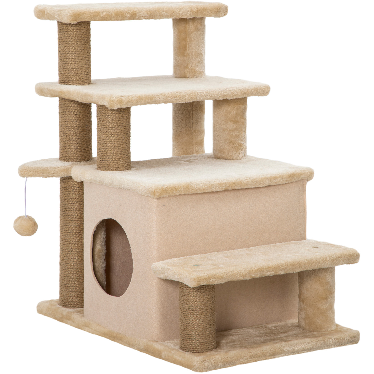 4-Step Cat Stairs for Bed, Cat House for Sofa