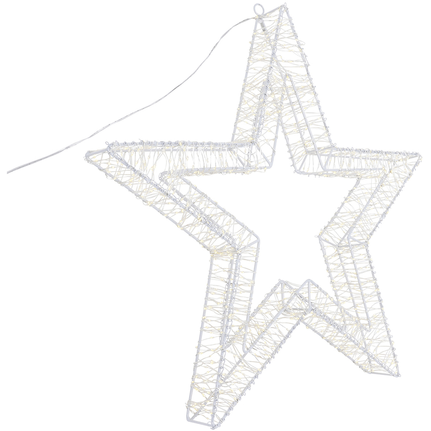 Charles Bentley Light Up Star with Micro LED Lights Indoor Outdoor