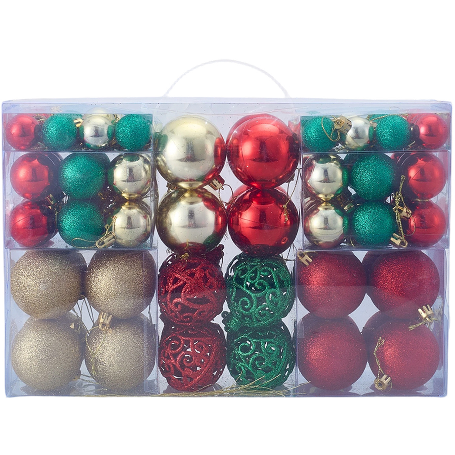 Lifeideas Set of 100 Hanging Christmas Tree Baubles