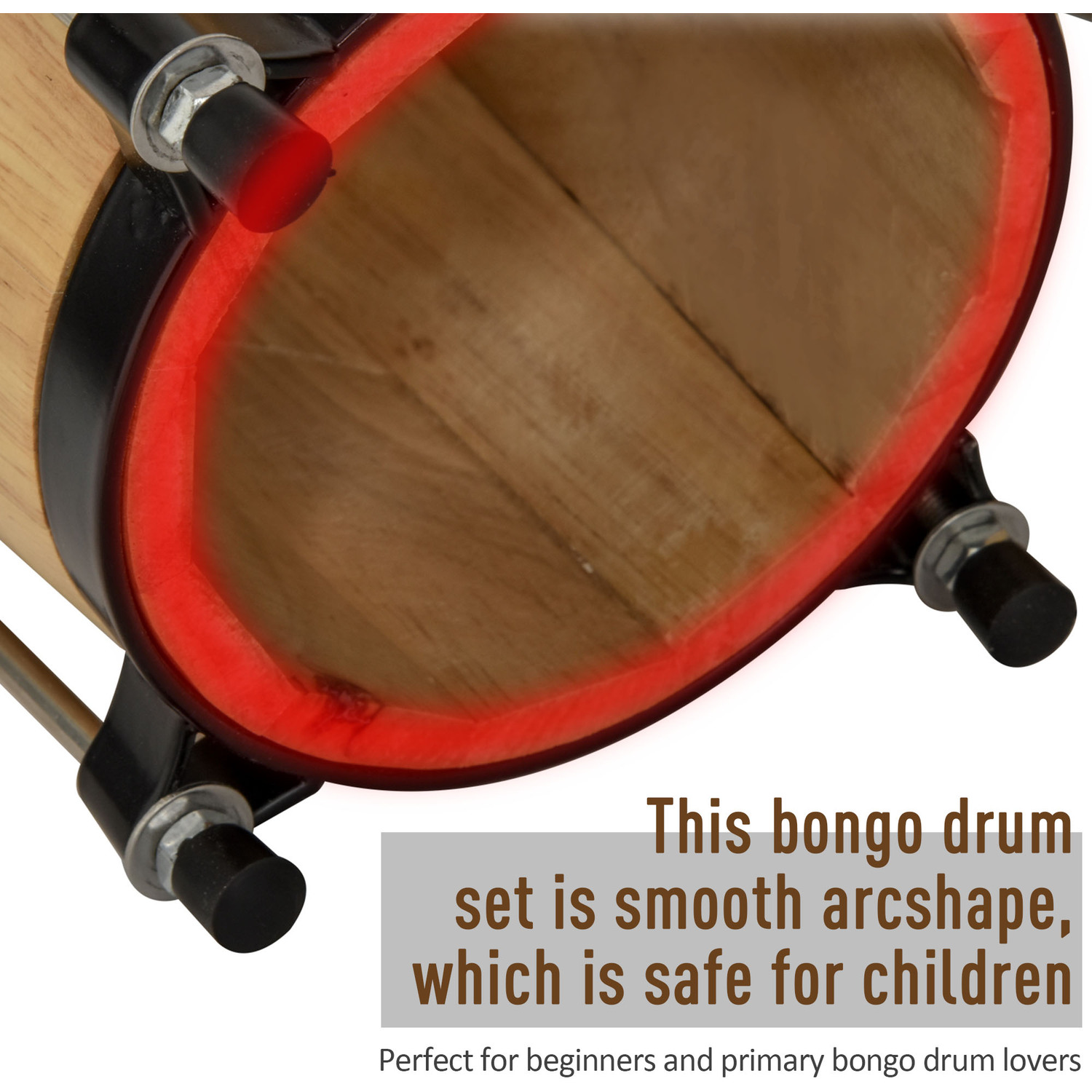 Wooden Bongo Drum Set
