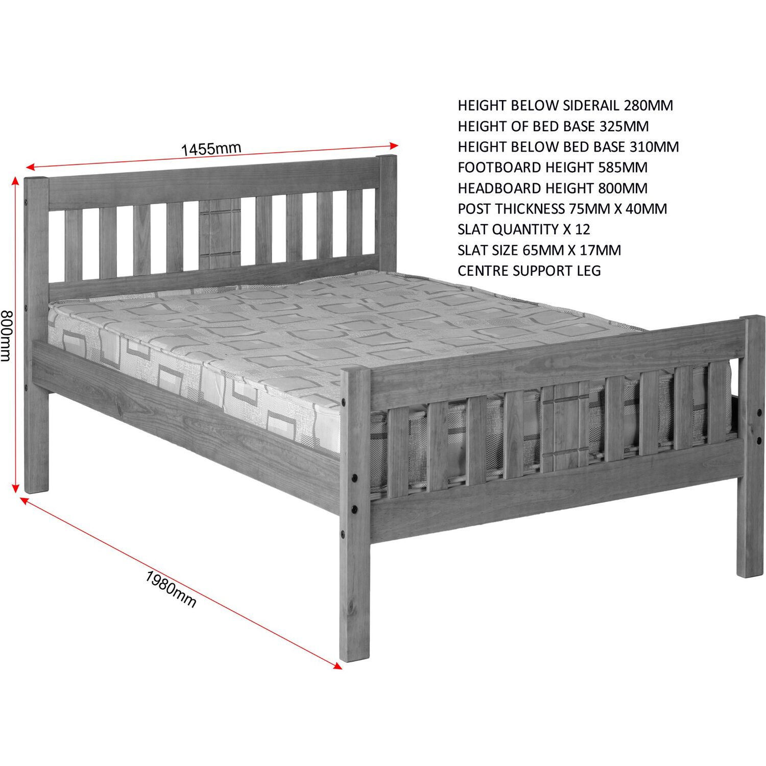 Rio 4'6" Bed