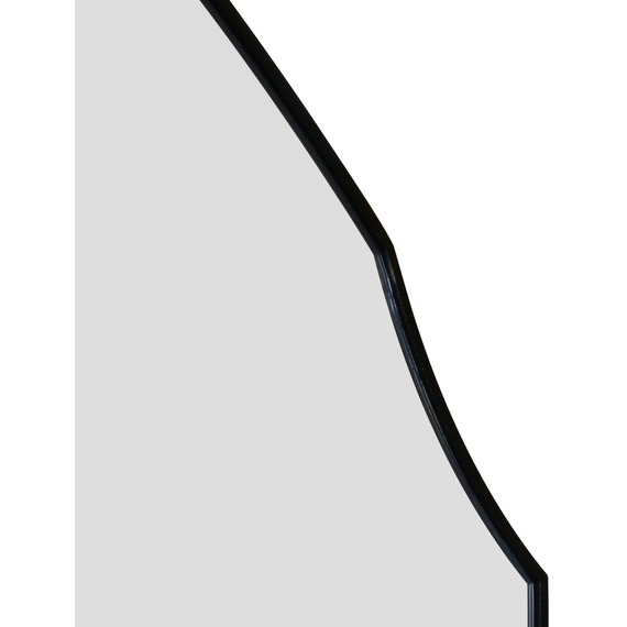 Curva Black Edged Arch Curved Edge Wall Mirror