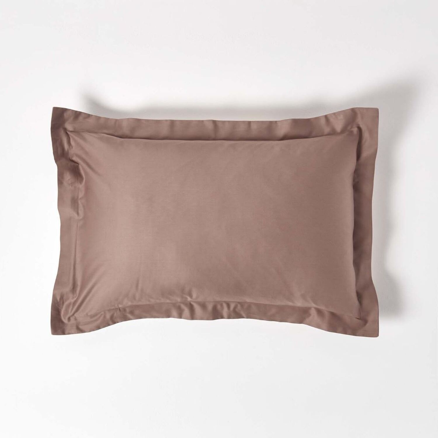 Homescapes Organic Egyptian Cotton Pillowcase, Oxford Style