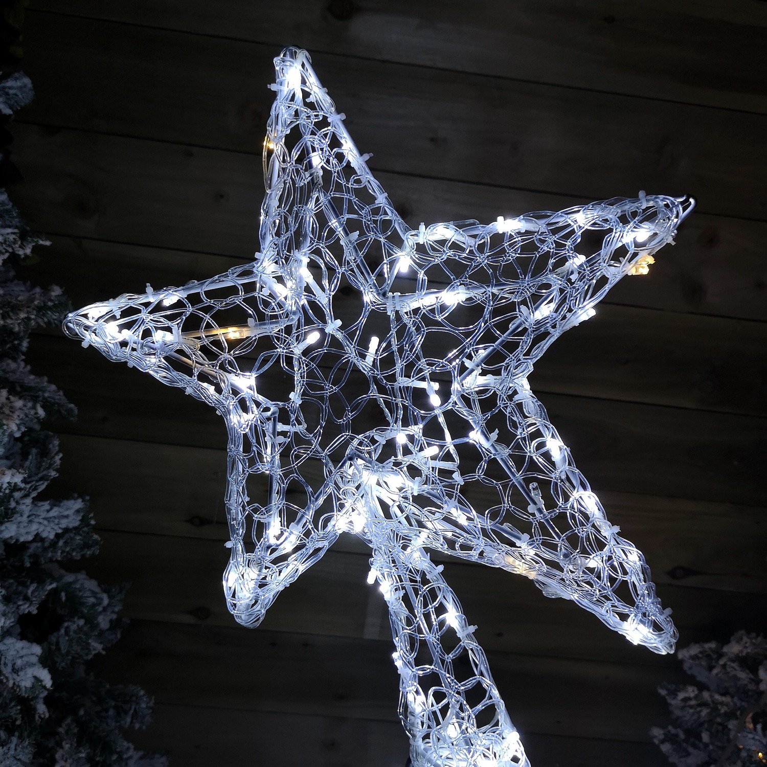 Light up Soft Acrylic 2D Shooting Christmas Star