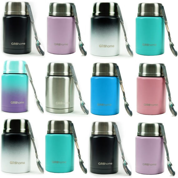 500ml Vacuum Insulated Food Flask With Spoon