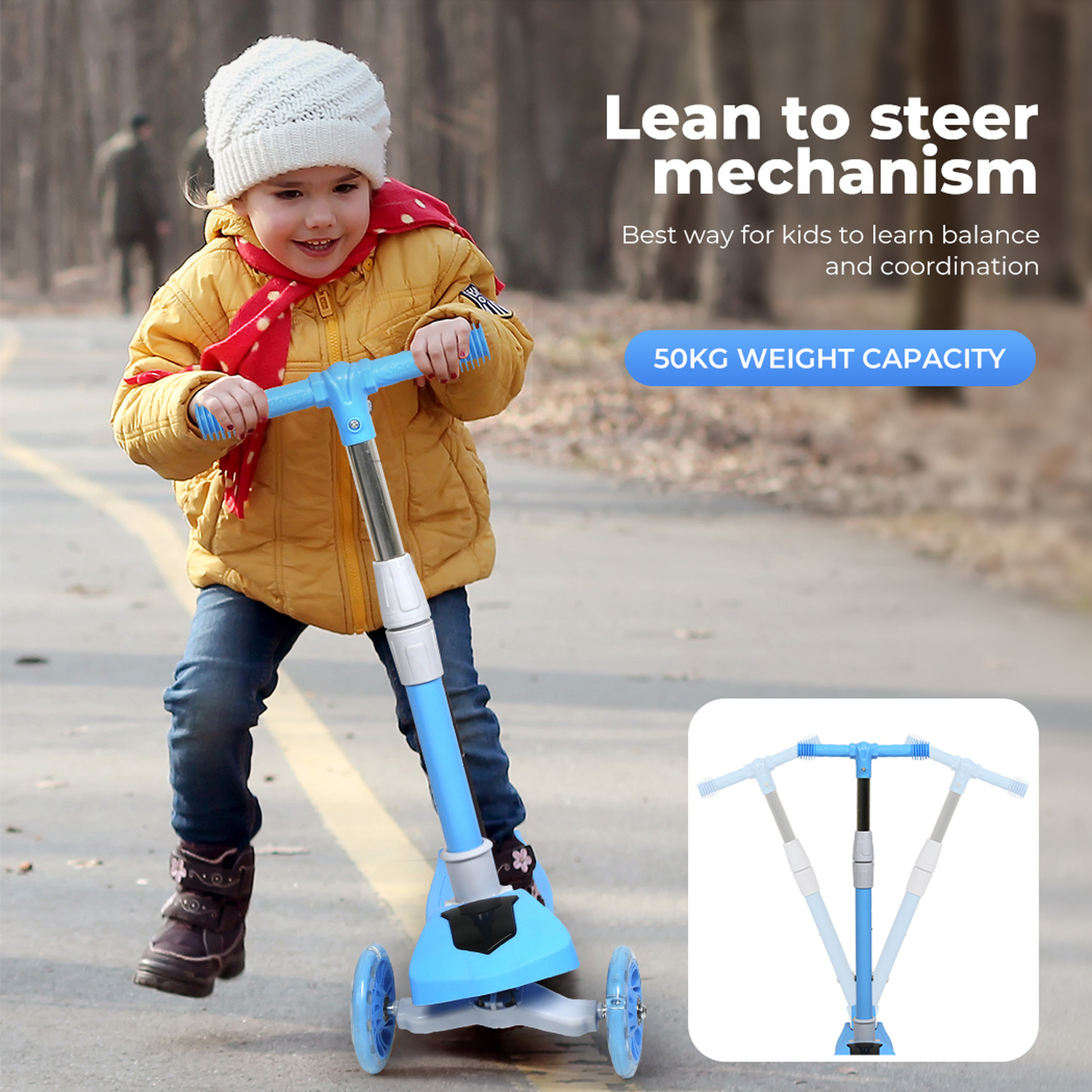Height Adjustable Kids Scooter