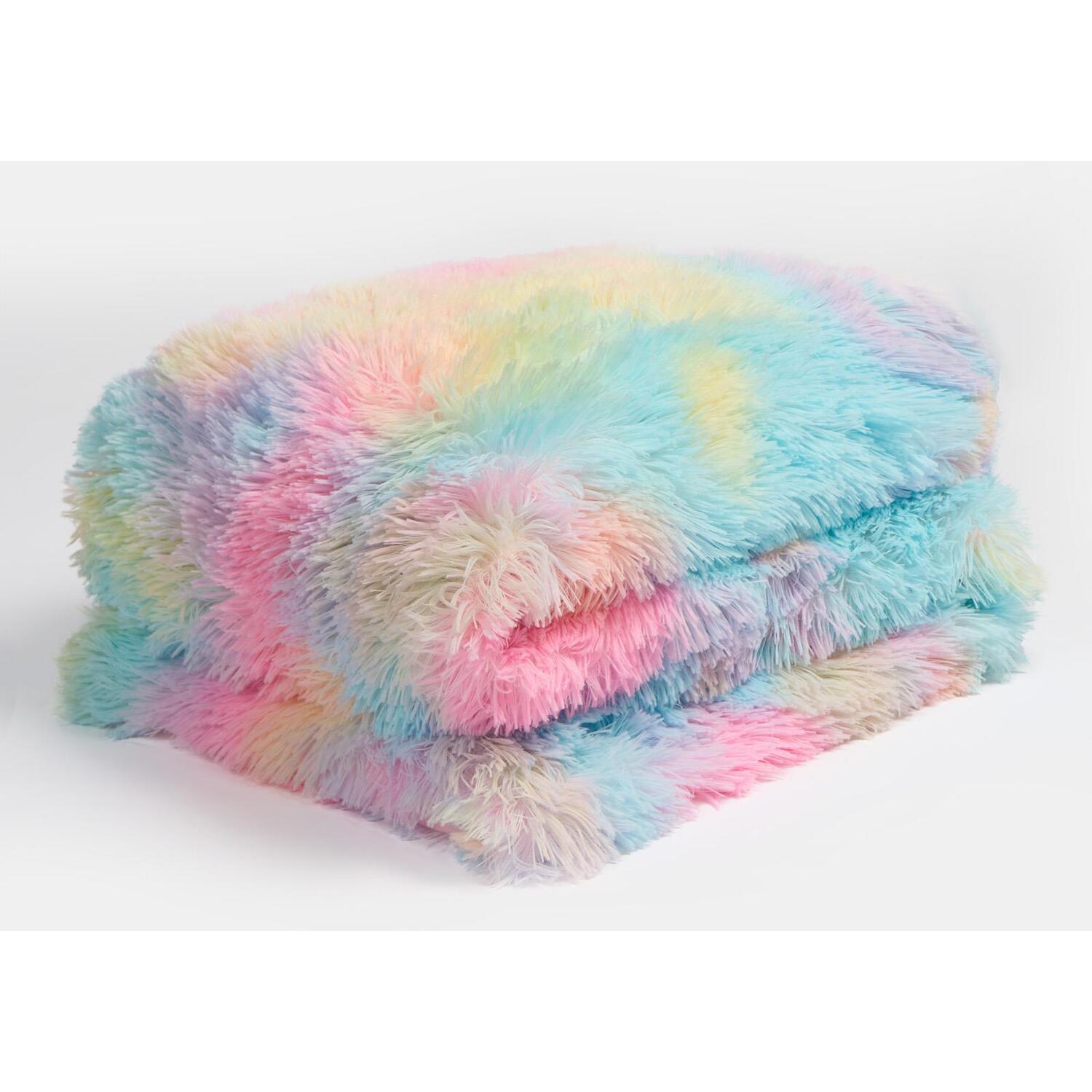 Tie Dye Fluffy Throw