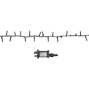 37.5m 1500 LED Christmas String Lights in Blue, Red and White